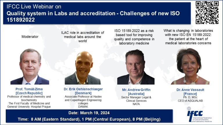 Joint IFCC / ILAC webinar – March 19 – Registration Open International ...